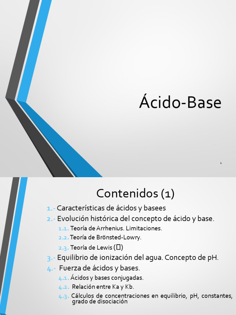 04 Ácido Base | PDF | Ácido | Sal (química)