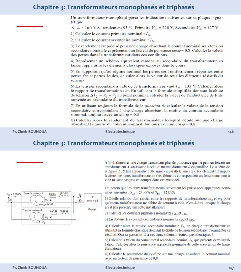 Transformateurs monophasés et triphasés | PDF