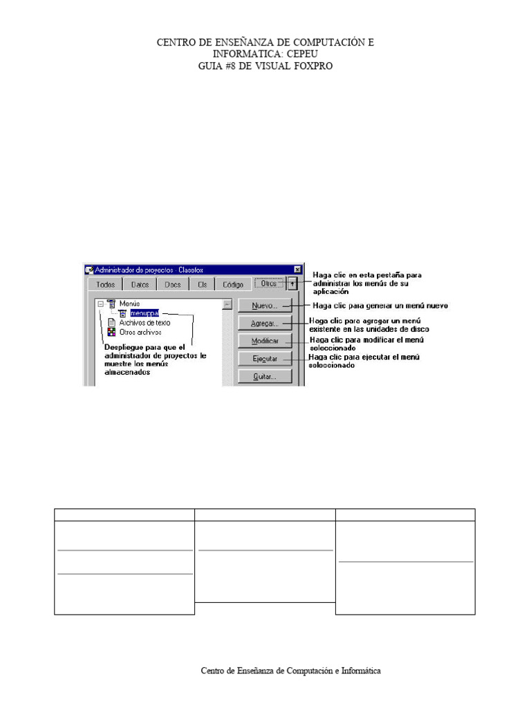 Visual FoxPro - Guia de Clases 8 | PDF | Programa de computadora | Programación