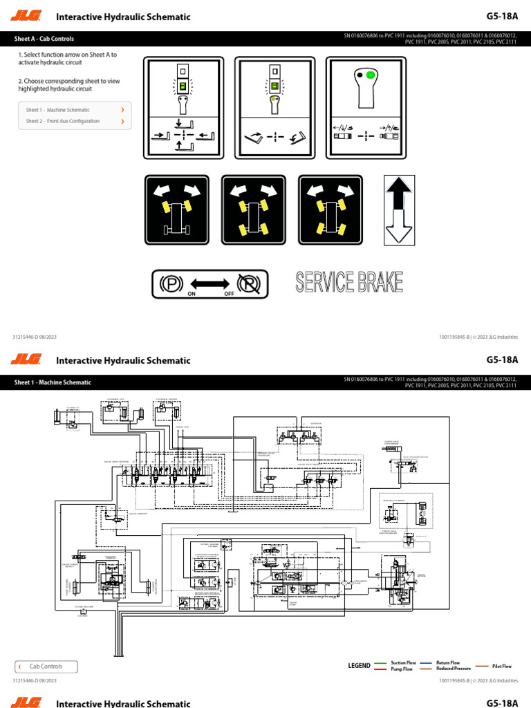 D G5-18A JLG Interactive Schematic English | PDF | Pump | Automotive ...