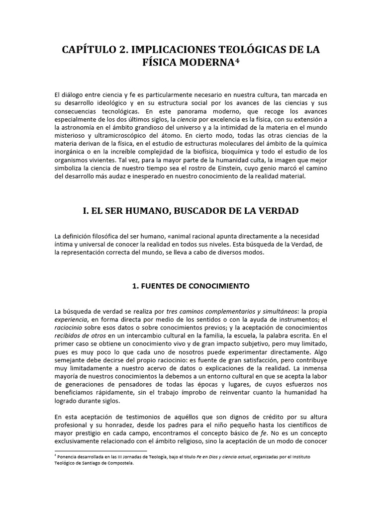 Capítulo 2 Libro Teología II | PDF | Evolución | Razón