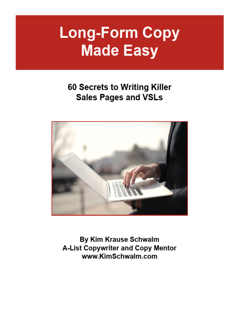 Long Form Copy Made Easy | PDF | Marketing | Copywriting