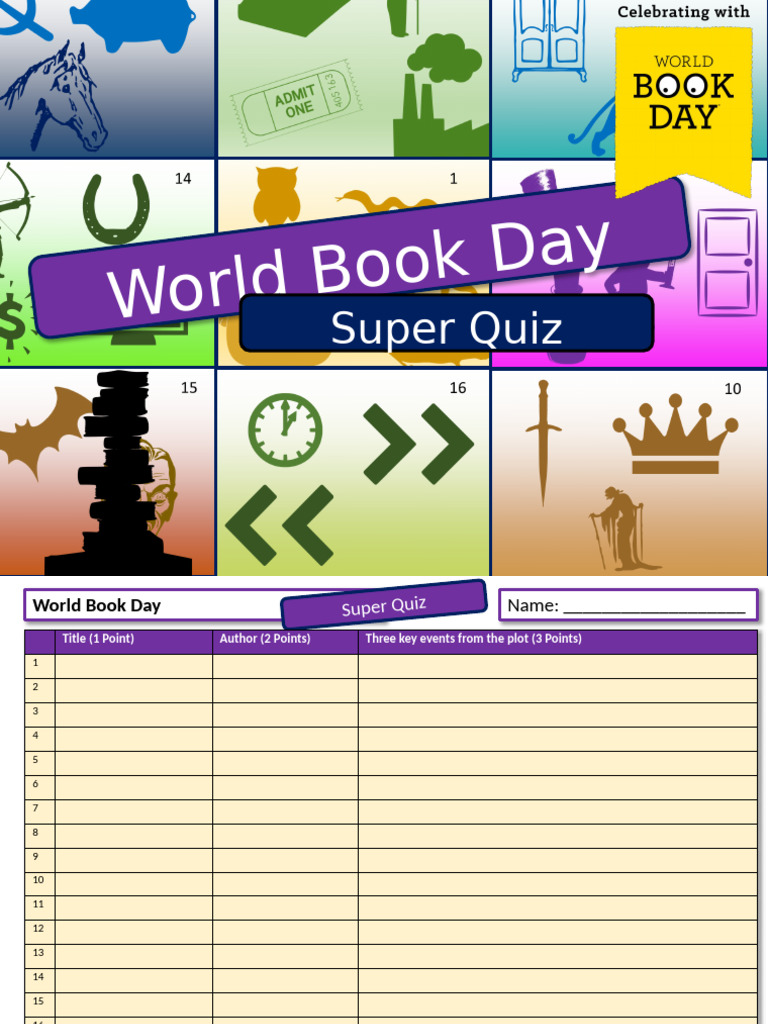 World Book Day Quiz | PDF