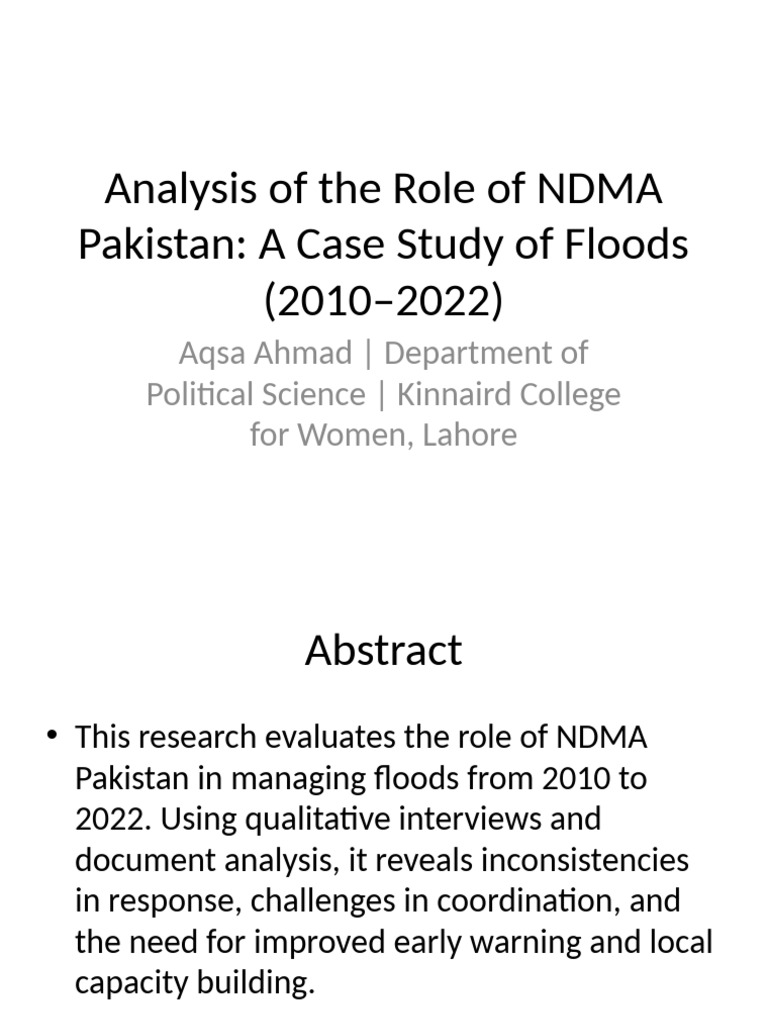 NDMA Thesis Presentation | PDF