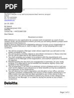 Deloitte Offer Letter - Merged | PDF | Intellectual Property | Employment