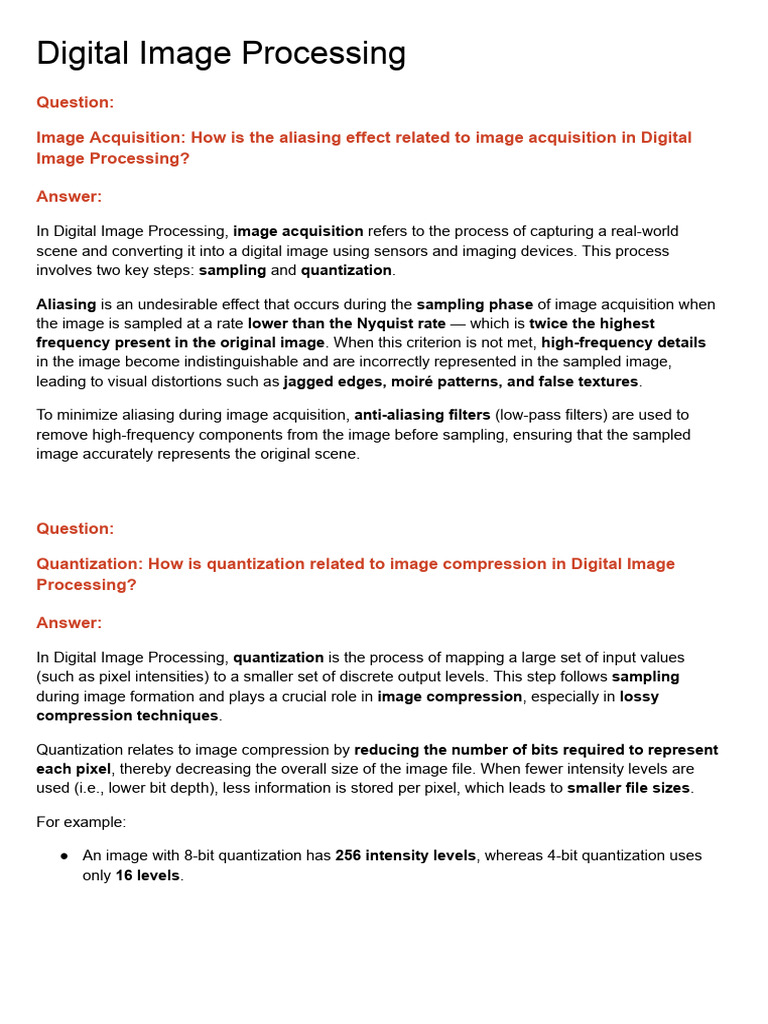 Digital Image Processing | PDF | Image Segmentation | Sampling (Signal Processing)