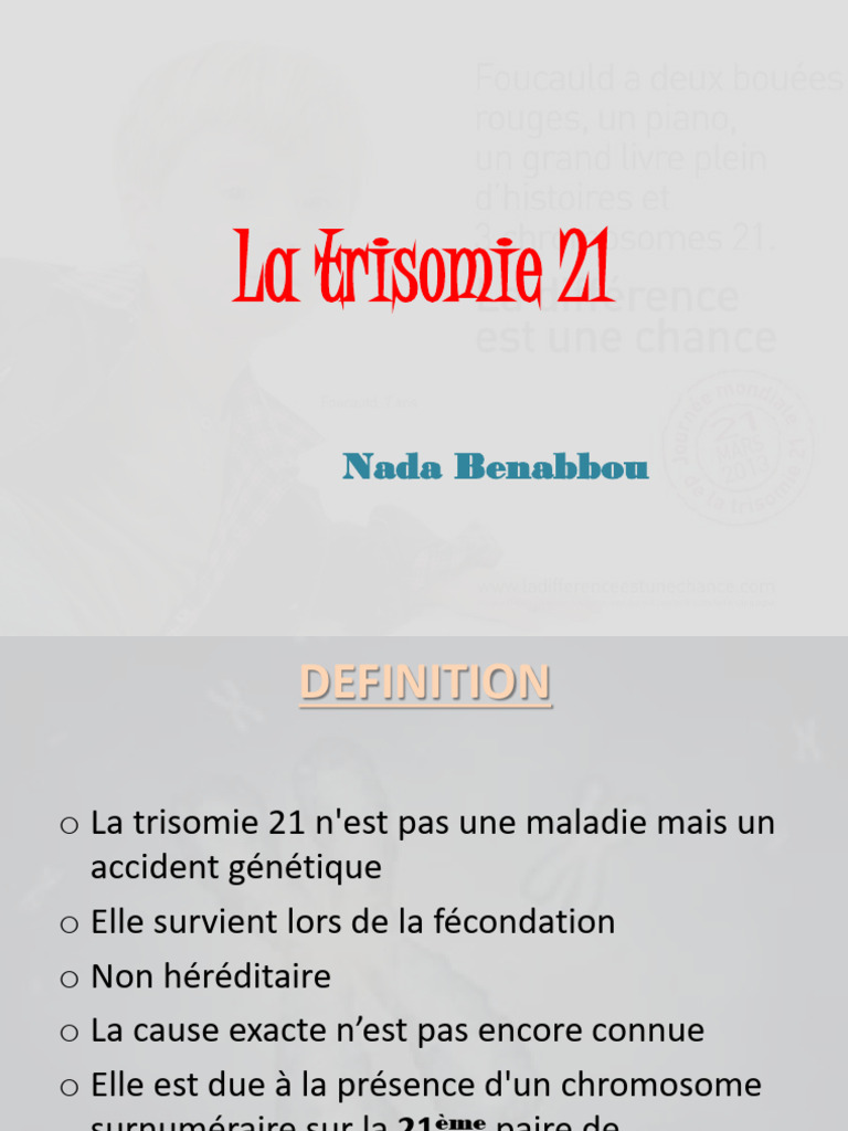 Comprendre la trisomie 21 : symptômes et impacts | PDF | Trisomie 21 ...