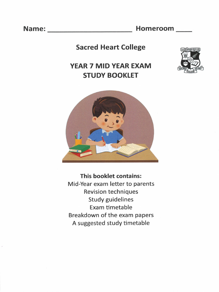 Year 7 Mid Year Exam Booklet | PDF