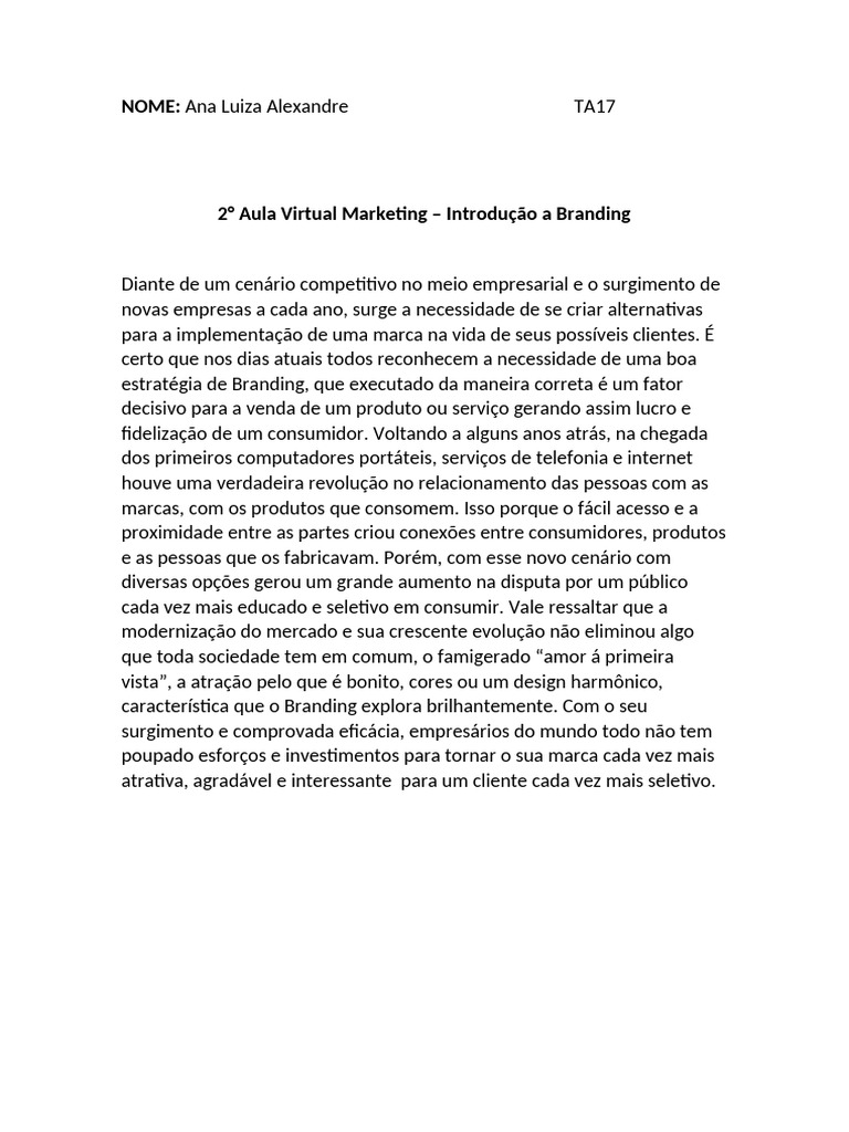 Branding Aula2 | PDF