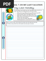 Write A Short Paragraph (5-7 Sentences) About Your Last Weekend. Use 3 ...