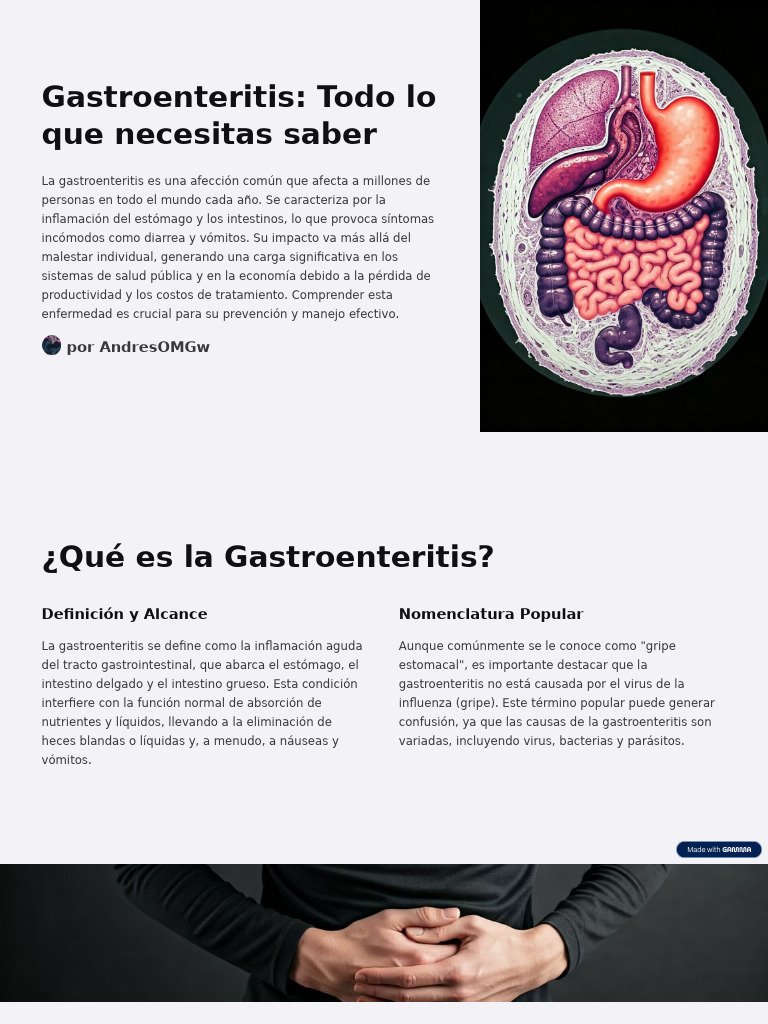 Gastroenteritis: Síntomas y Prevención | PDF | Diarrea | Microbiología