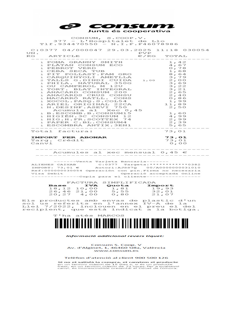 Consum | PDF