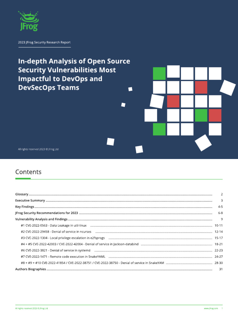 2023 JFrog Security Research Report | PDF | Information Technology | Computing