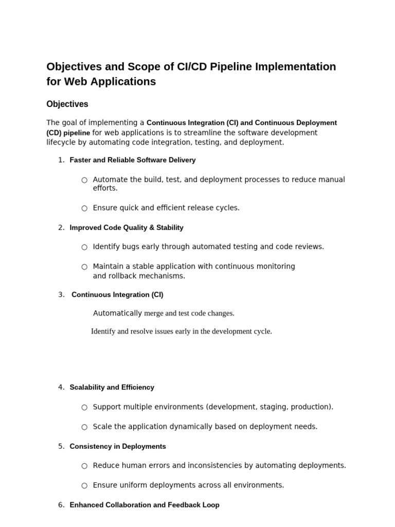 CI - CD Pipeline Implementation For Web Applicationsp 2 | PDF | Computer Engineering ...