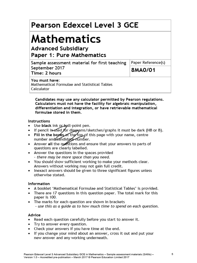 HTTPSWWW Mathsgenie Co Ukalevelasp1sam PDF | PDF | Mathematics