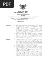 SK TPK Desa Tahun 2025 | PDF