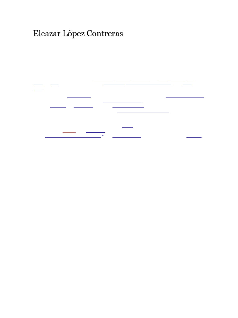 Eleazar Lopez Contreras | PDF | Venezuela