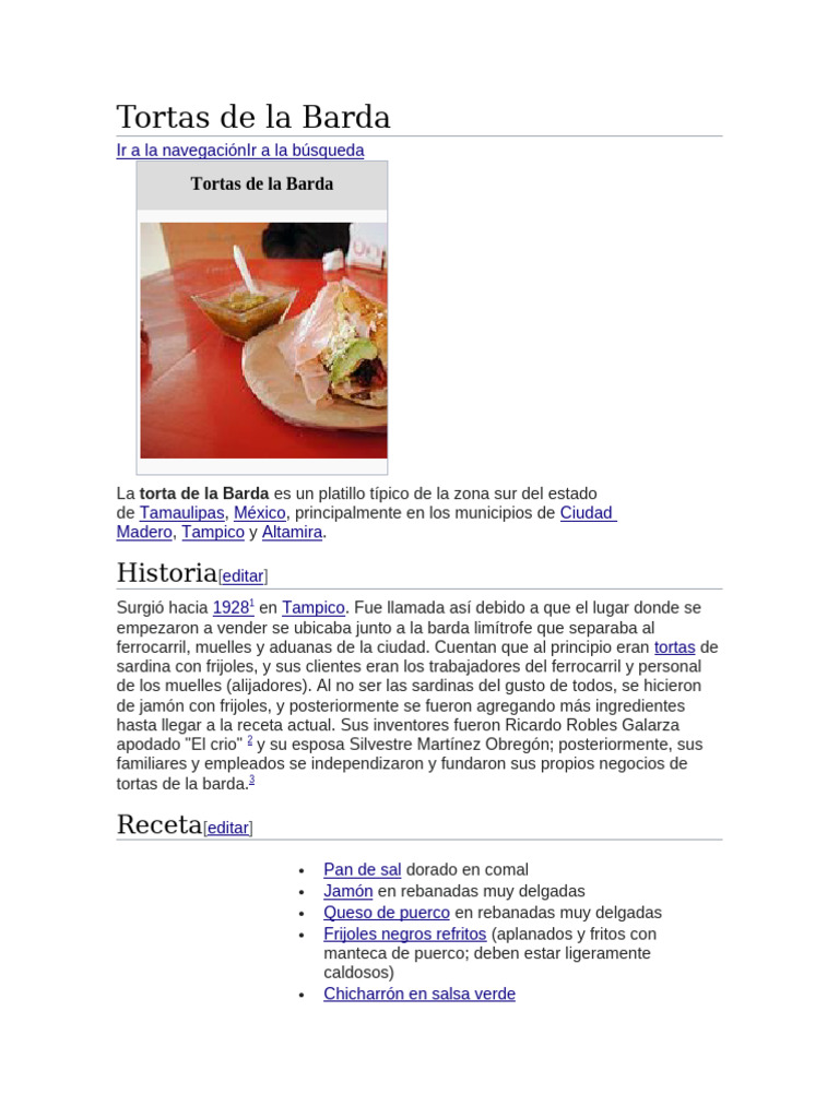 Tortas de La Barda | PDF | Cocina | Alimentos