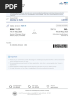 Sample IndiGo Ticket | PDF