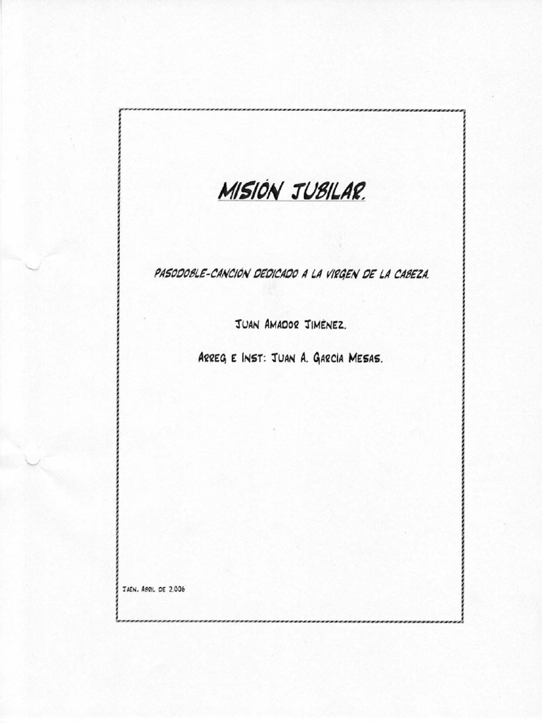 MisiÃ N Jubilar | PDF