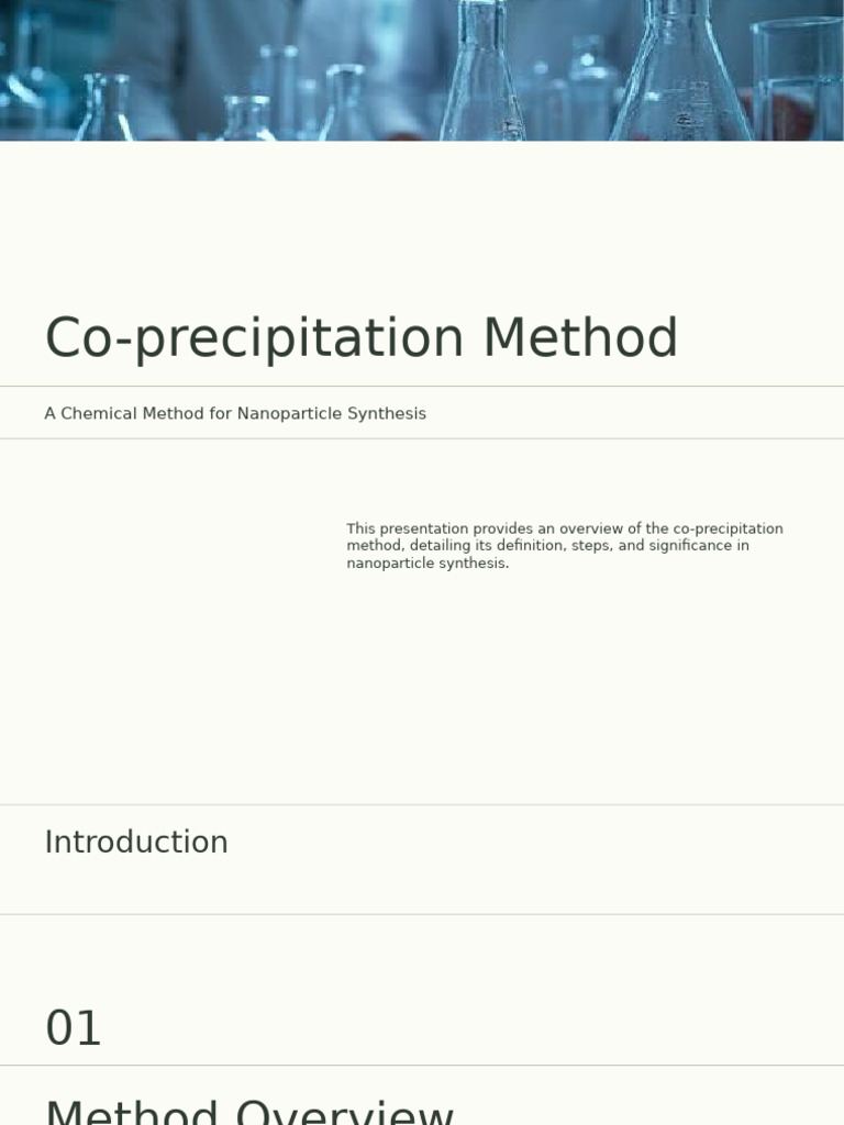Co-Precipitation Method for Nanoparticles | PDF | Nanoparticle ...