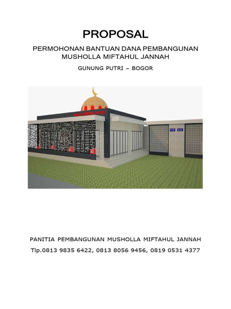 Proposal Musholla Miftahul Jannah | PDF