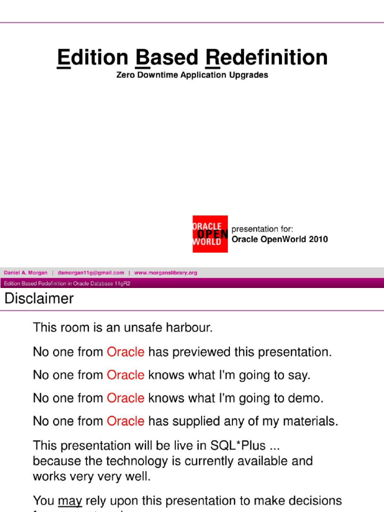 Zero Downtime ORacle Upgrade Open World | PDF