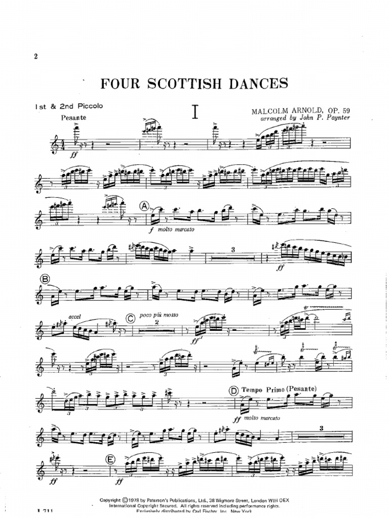 Four Scottish Dances Madeiras | PDF
