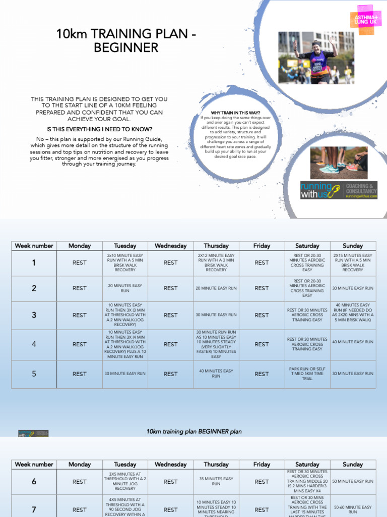 10km Training Plan Beginner | PDF