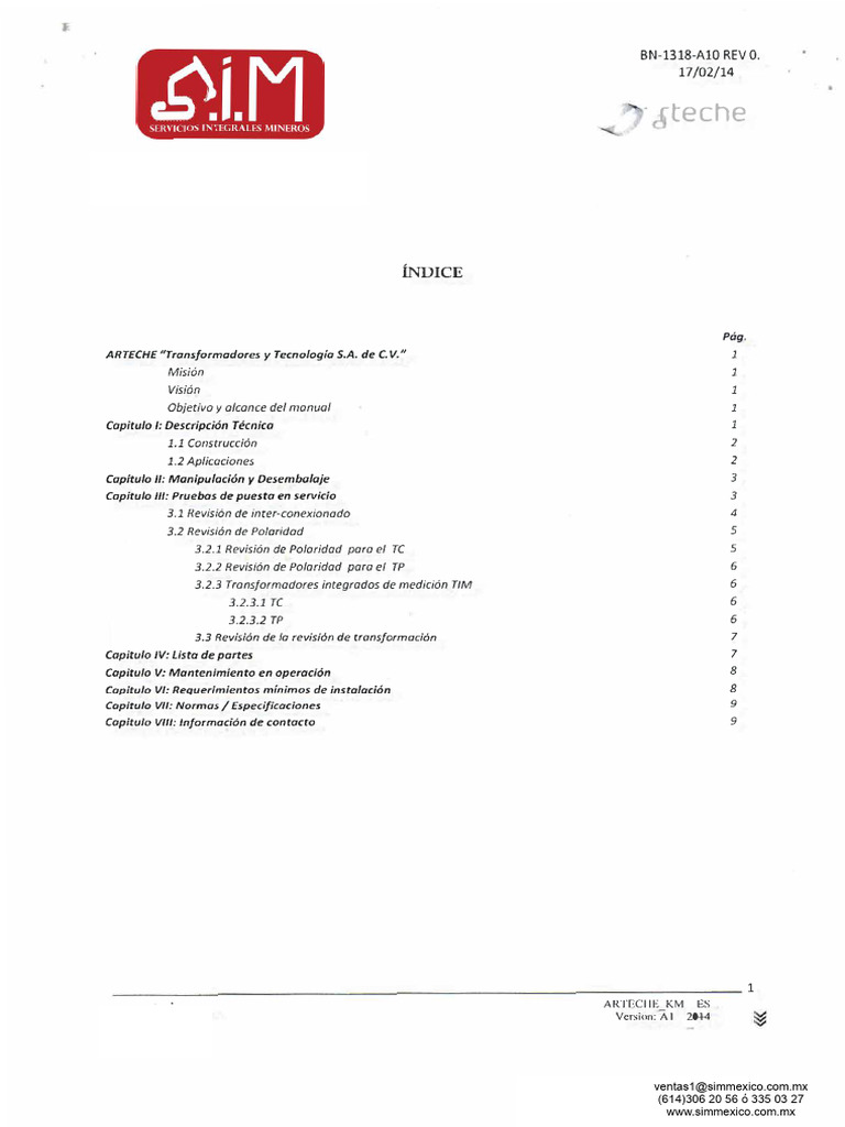 Manual Del Producto Ecm3 Min | PDF | Transformador | Poder (Física)