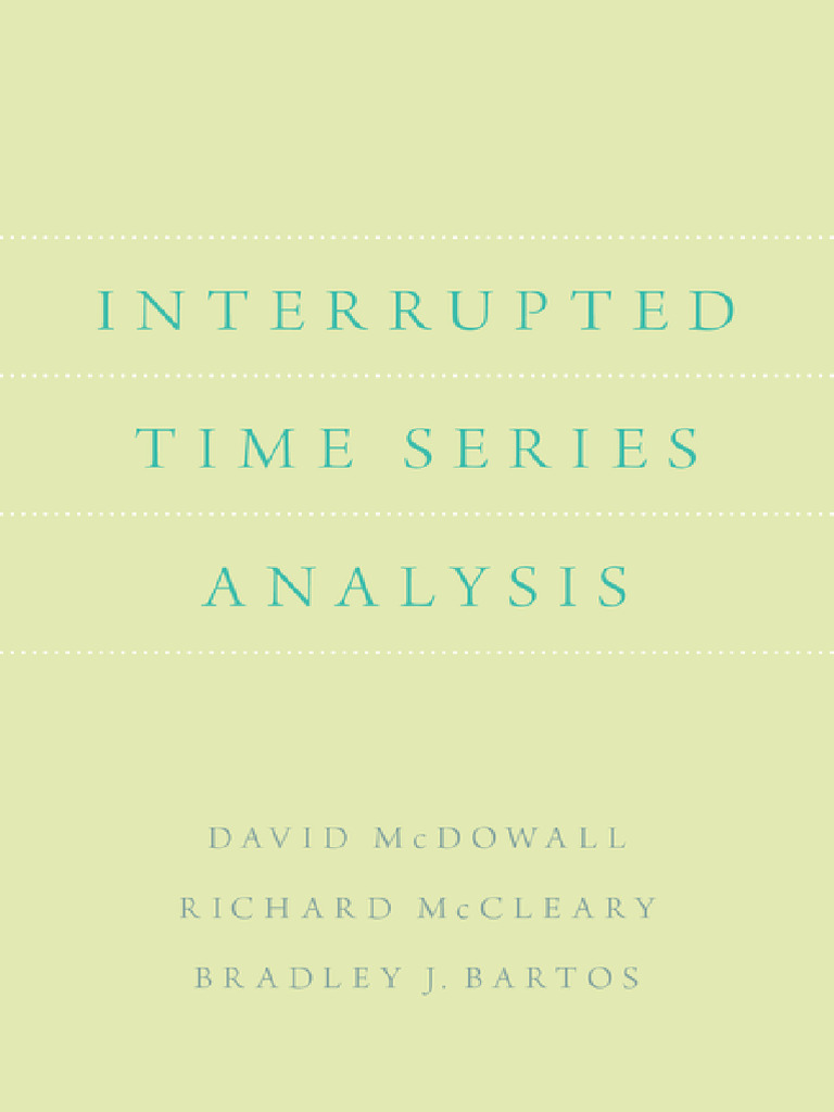 Interrupted Time Series Analysis | PDF | Time Series | Statistical Analysis