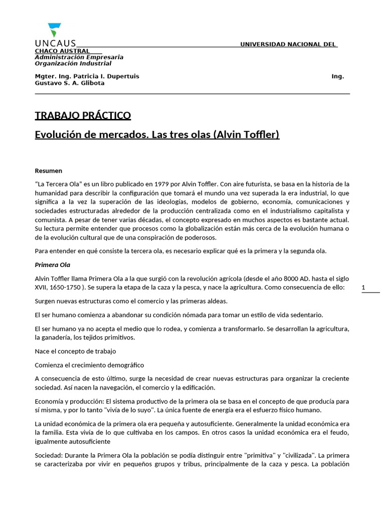 TP Las Tres Olas 2020 | PDF