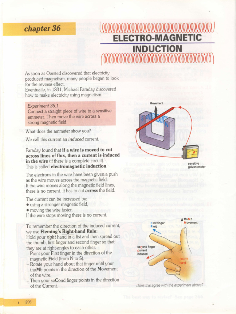 Electromagnetic Induction Explained | PDF | Electromagnetic Induction ...