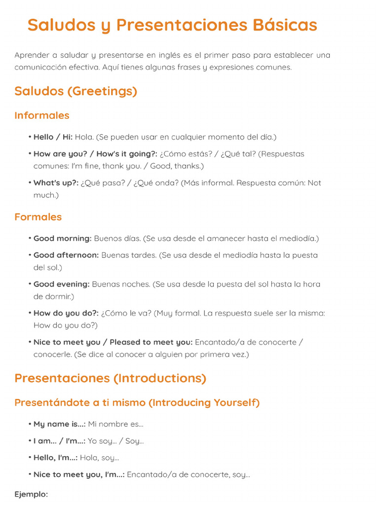 Saludos Presentaciones | PDF