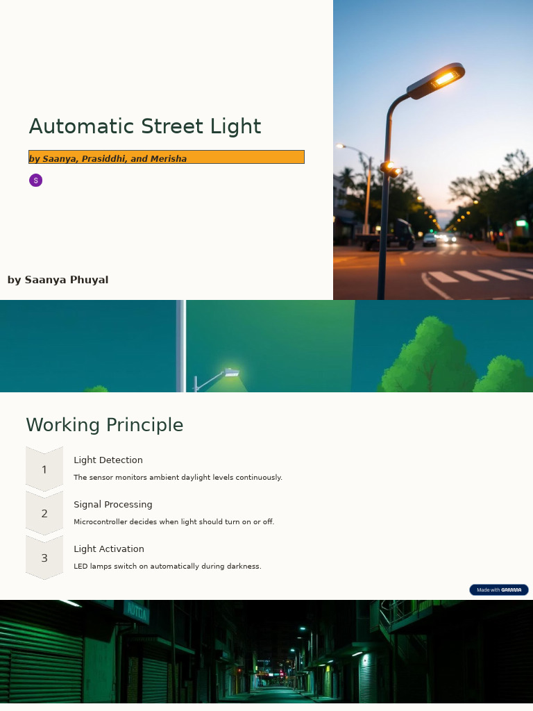 Automatic Street Light | PDF