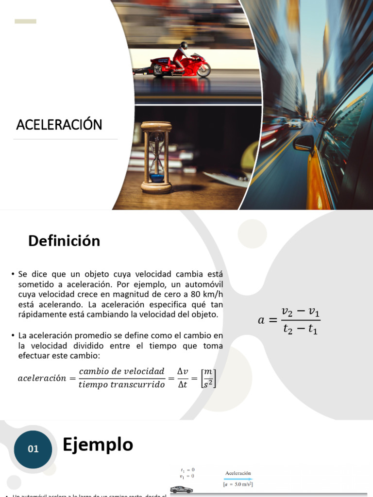 7 Aceleración | PDF | Velocidad | Aceleración