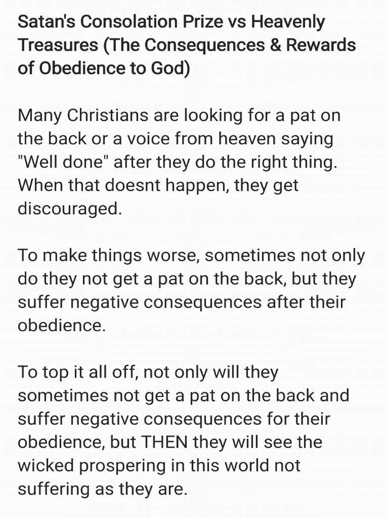 Satan's Consolation Prize | PDF