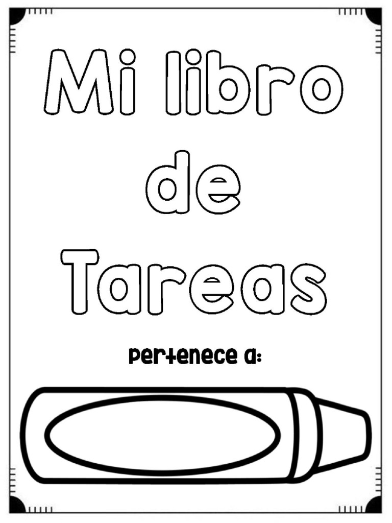 Mi Libro de Tareas Preescolar | PDF