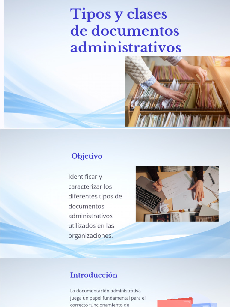 Tipos y Clases de Documentos Administrativos | PDF | Estilo apa | Documento