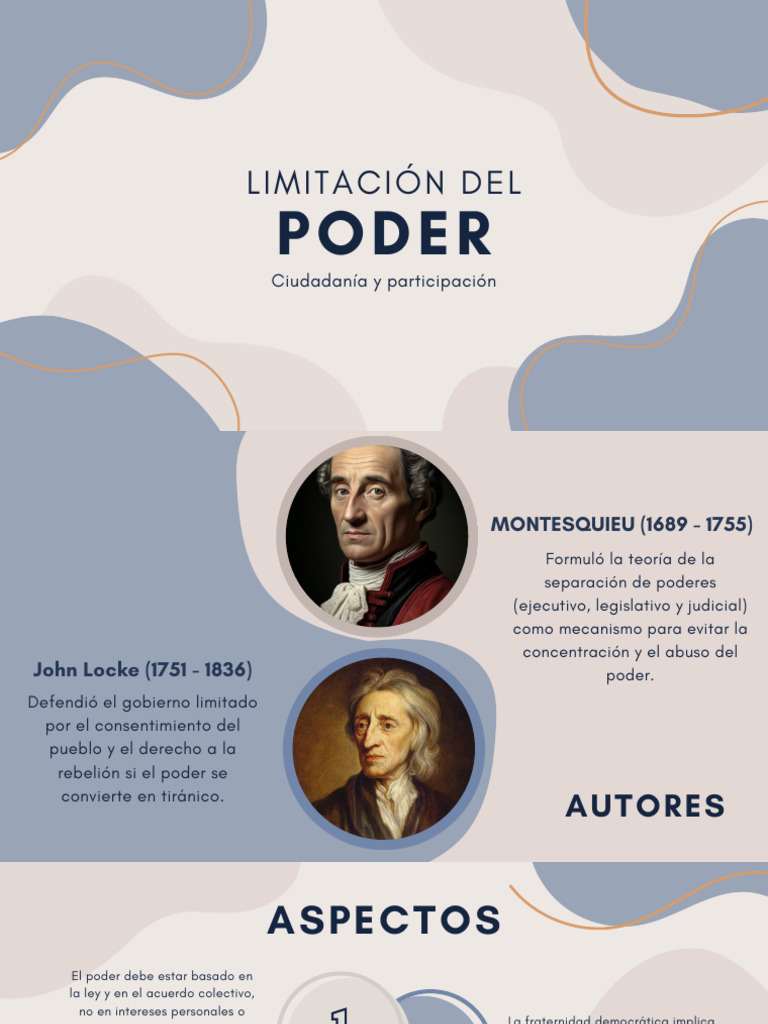 Limitacion Del Poder | PDF | Democracia | Ideologías políticas