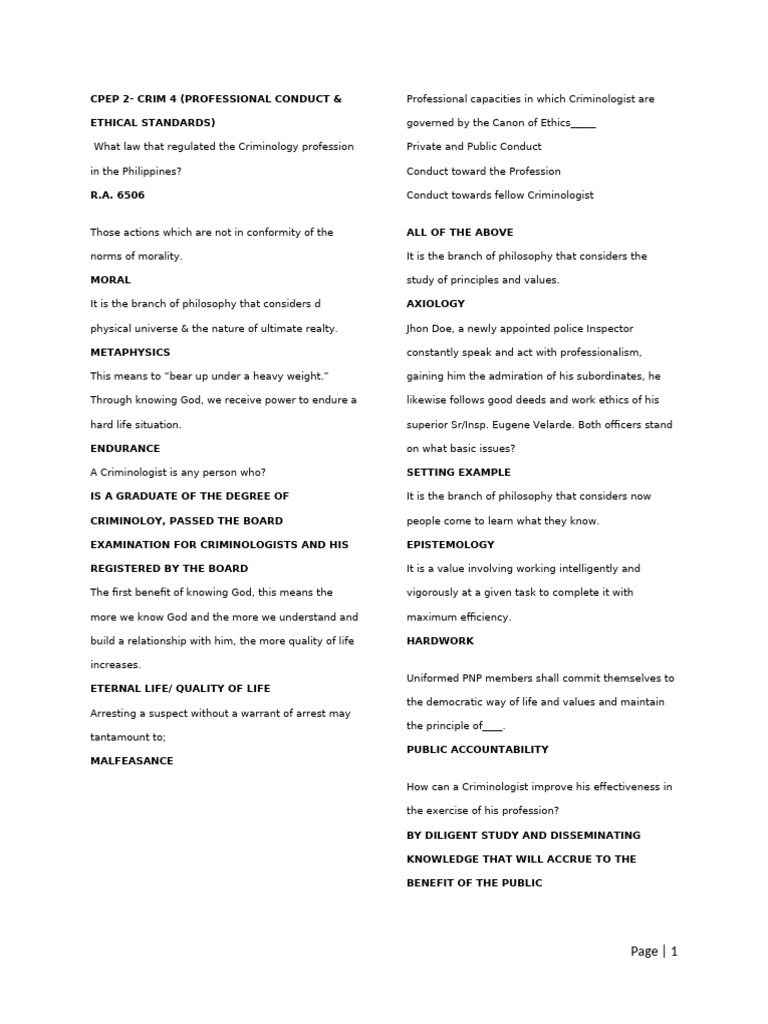 Cpep 2 Reviewer 1 | PDF | Evidence (Law) | Alternative Dispute Resolution