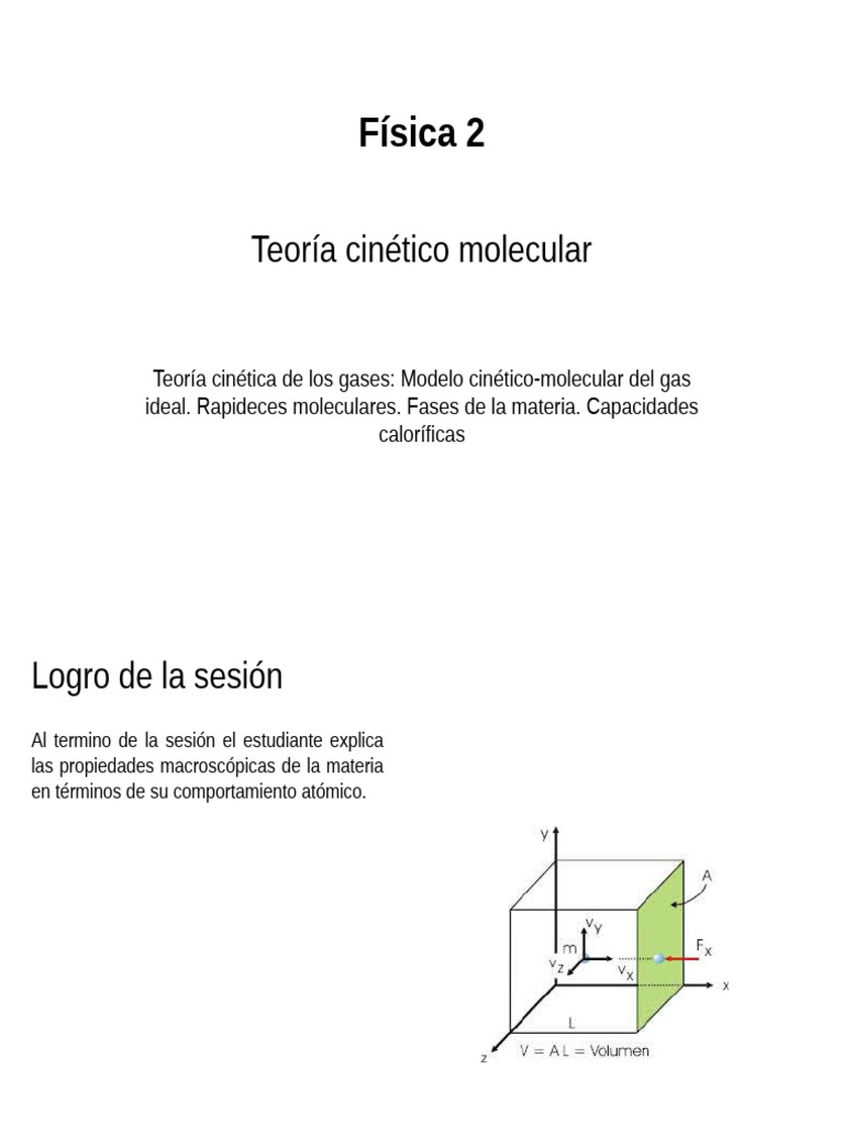 S13 - S1 - Teoria Cinetico Molecular | PDF | Gases | Capacidad calorífica