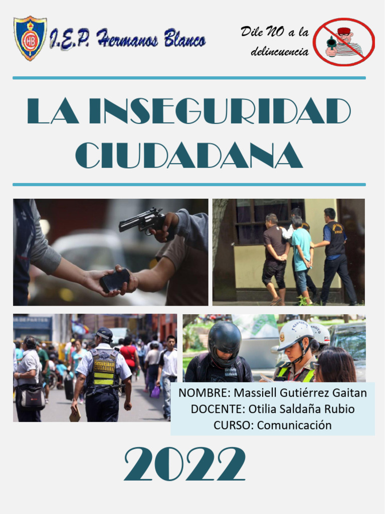 La Inseguridad Ciudadana | PDF | Violencia | Valores