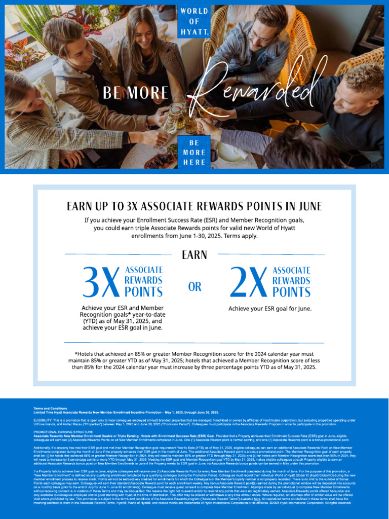 WOH167451 Associate Rewards Promo May June2025 | PDF