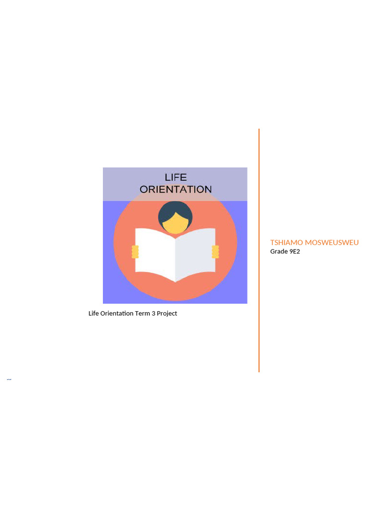 Grade 9 Life Orientation Term 3 Project | PDF | Learning | Cognition