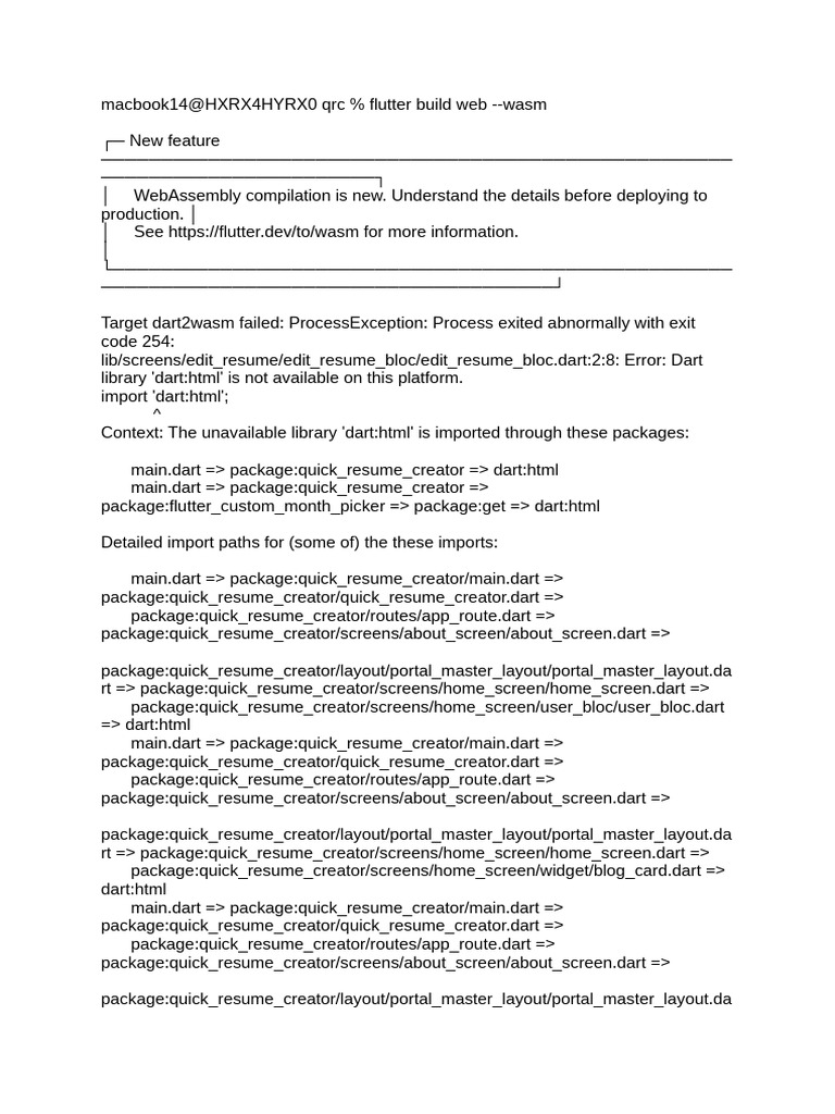 # Flutter Build Web - Wasm | PDF | Computing | Software Engineering