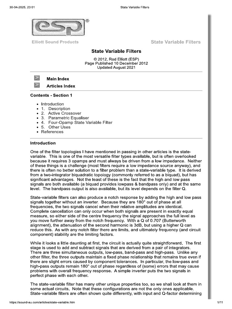 ESP State Veriables | PDF