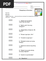 Week4-Worksheets LS1-Kasingkahulugan at Kasalungat | PDF