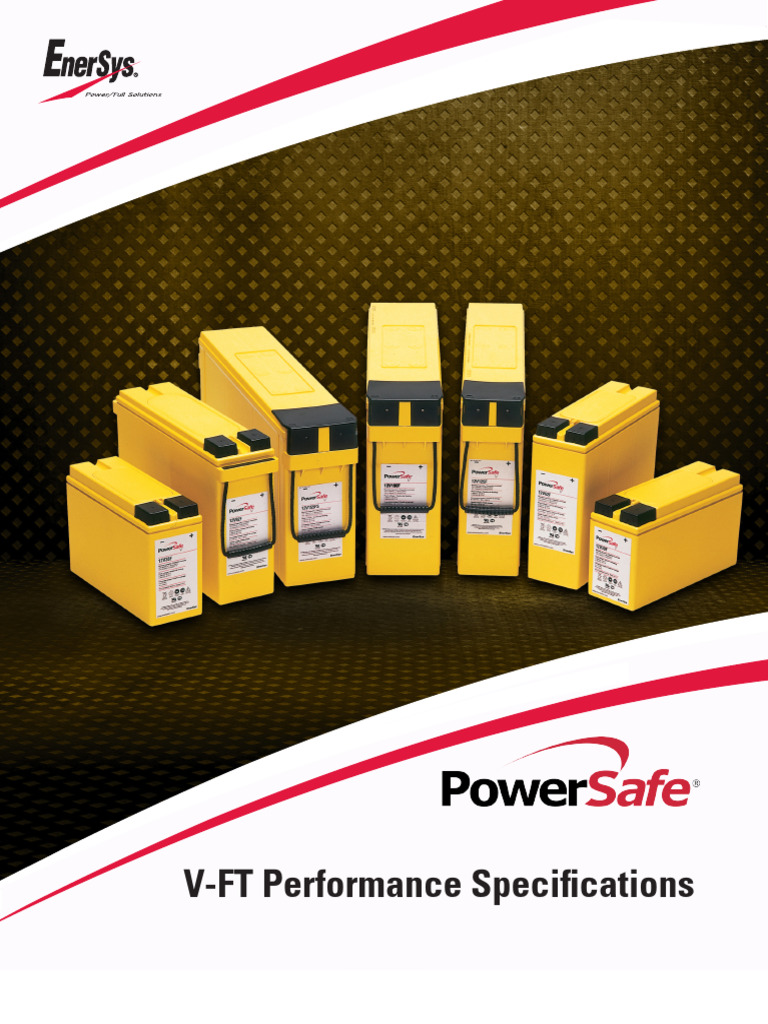 PowerSafe 12V190F Battery Specs | PDF | Electricity | Materials