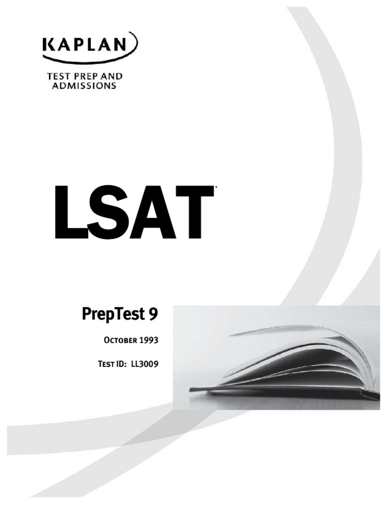 Lsat Lsat: Preptest 9 Preptest 9 | PDF | Law School Admission Test